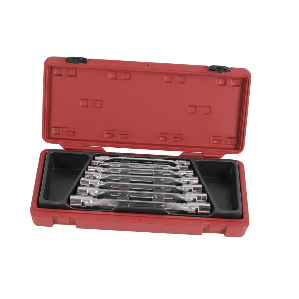 Hinged socket wrench set 7 pieces professional | Valkenpower