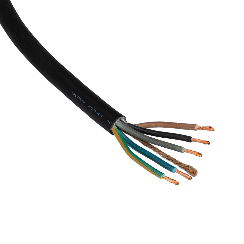 Cable 5 x 4,0mm2 per meter | Valkenpower