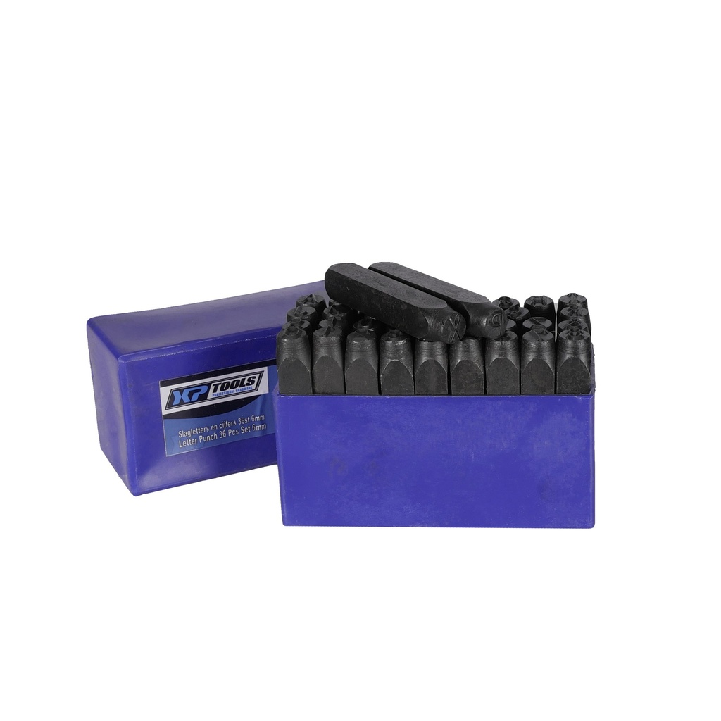 Punch marking letters and figures 36pcs 6mm | Valkenpower