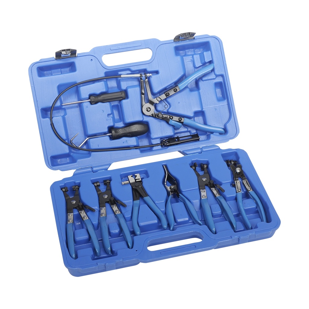 Slangklemtangen set 9 delig | Valkenpower