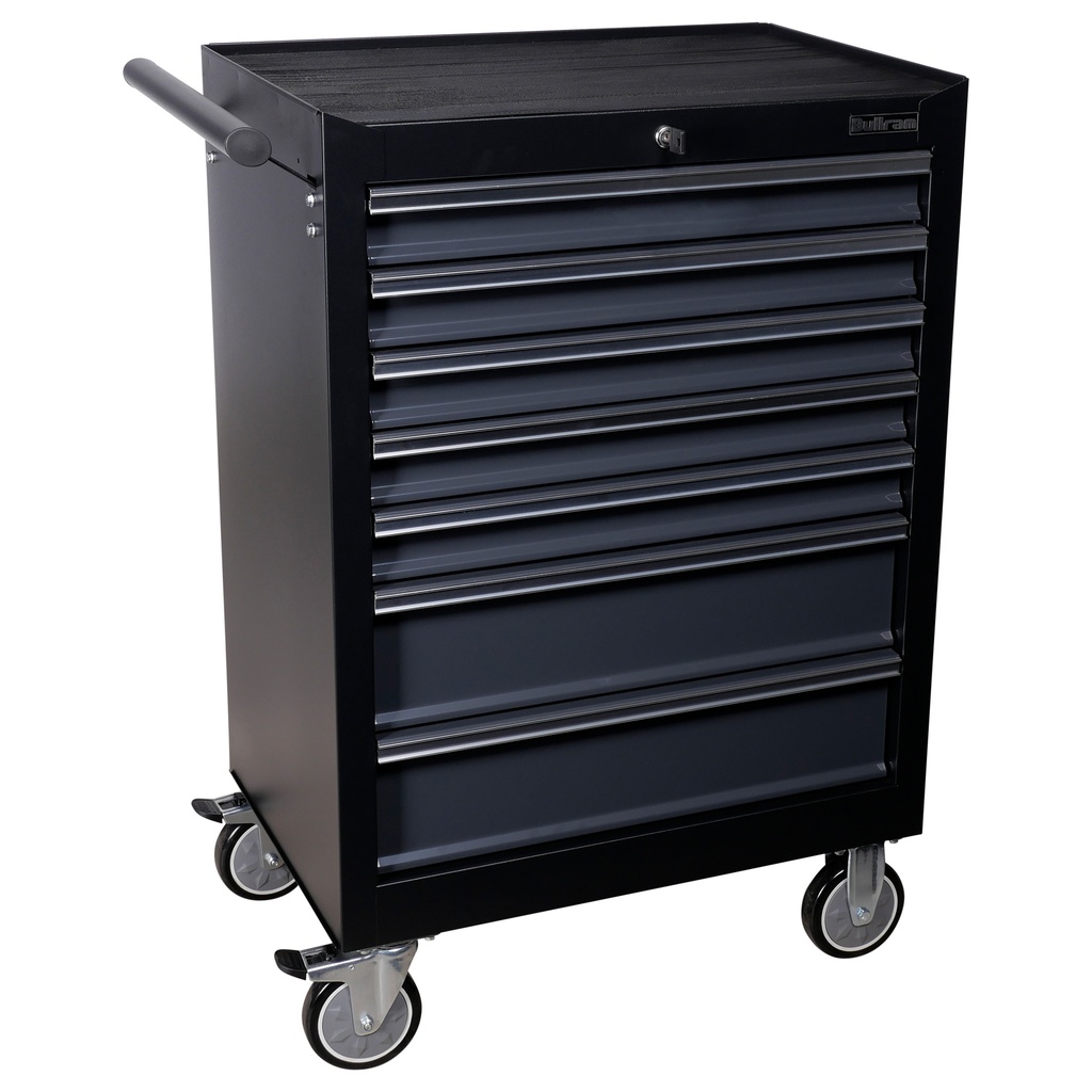 Tool trolley 7 drawers, ball-bearing slides & central lock | Valkenpower