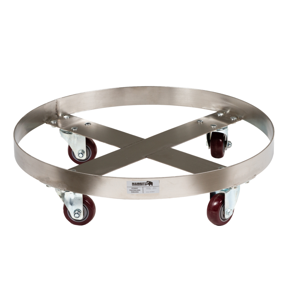 Drum trolley stainless steel 200L drums | Valkenpower