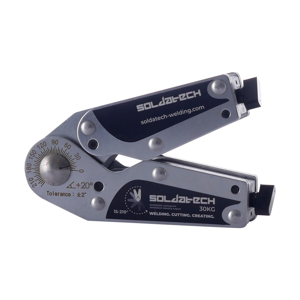 Welding magnet adjustable angles dual switch 30kg | Valkenpower