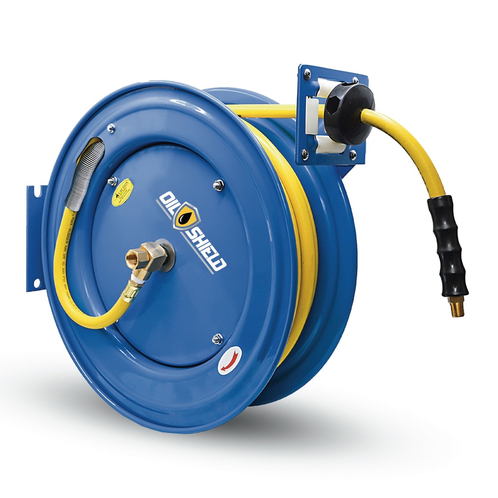 Oilshield Rubber air hose reel single arm heavy duty 13mm x 15mtr ...